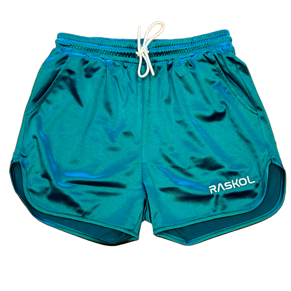 RASKOL FOREST GREEN SILK SHORTS (LIMITED EDITION) – Raskol Apparel Europe